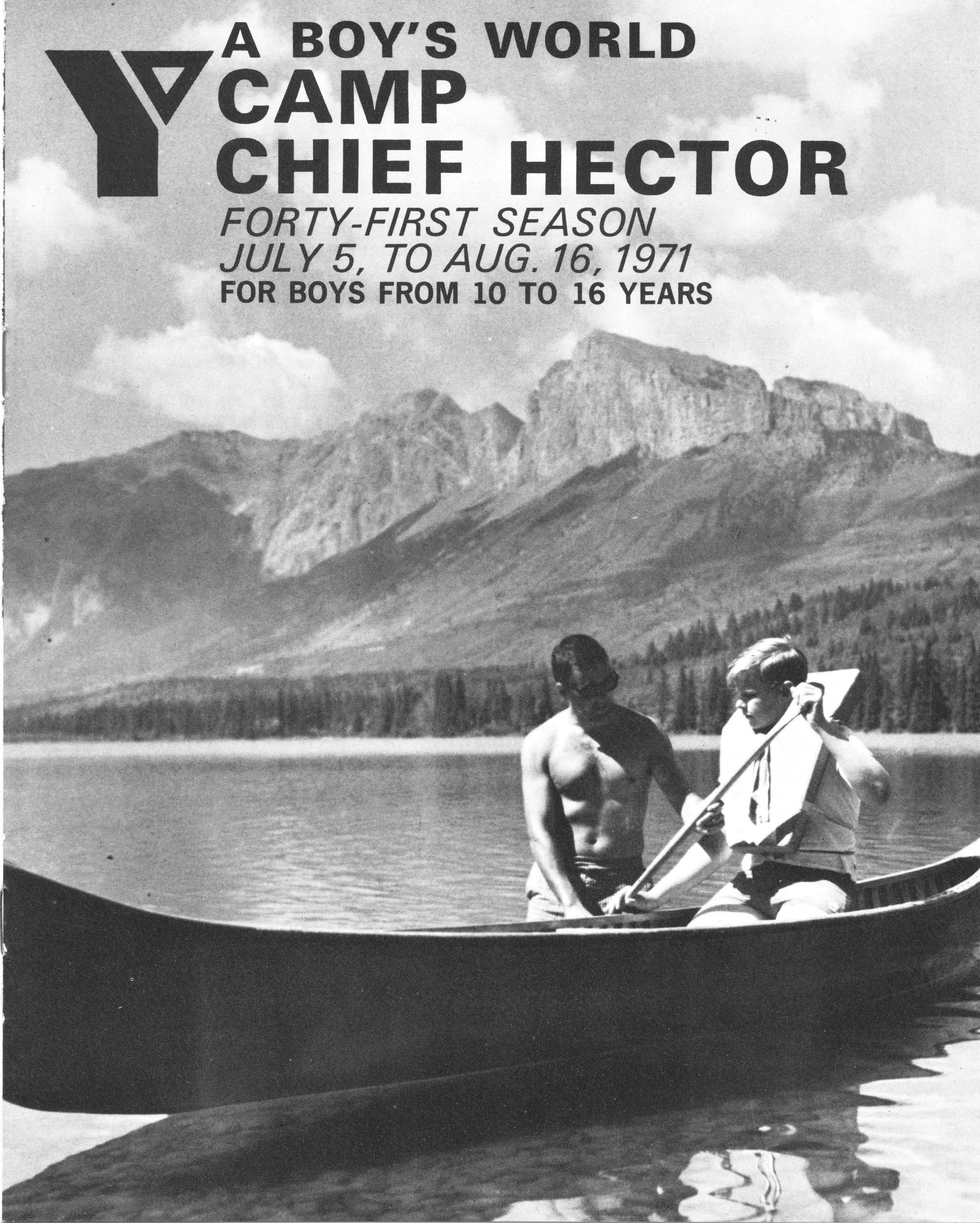 1971 Camp Chief Hector Brochure | CCH Golden Tipi
